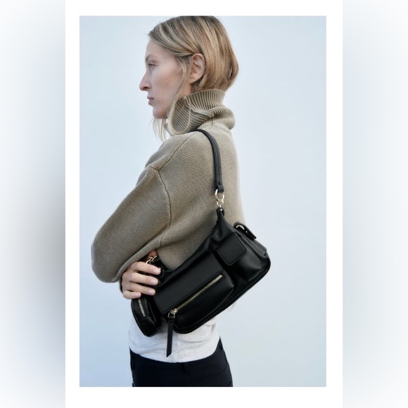 Zara | Bags | Zara Shoulder Bag With Pockets | Poshmark
